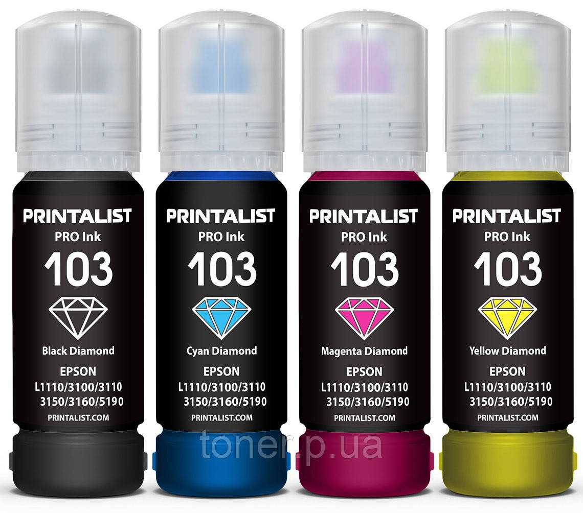 Купити Чорнило для Epson L1110 PRINTALIST 103 B/C/M/Y 4х70г PL103SET ...