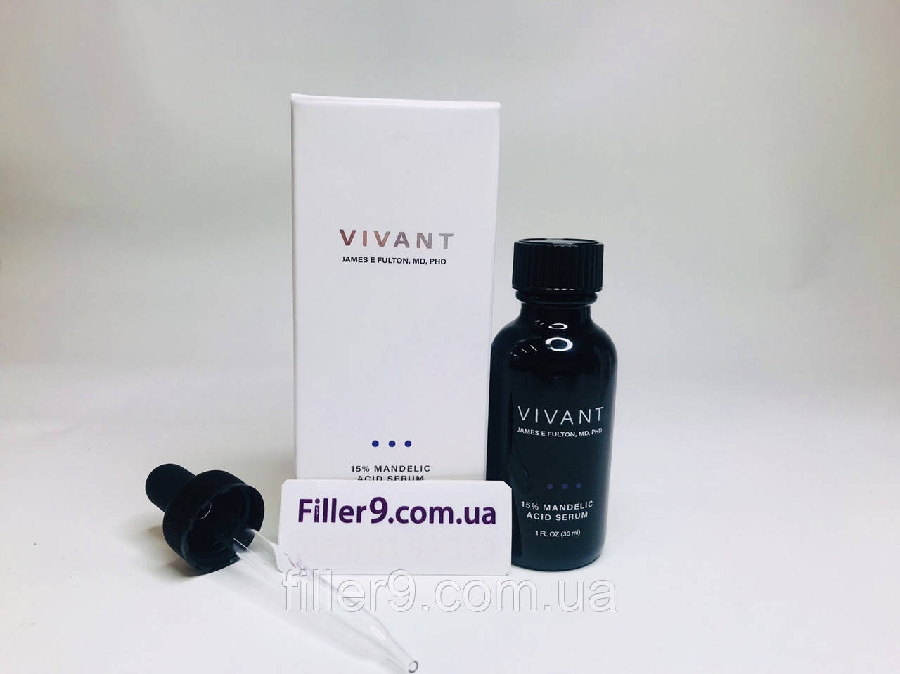 Купити Vivant 15% Mandelic Acid 3-in-1 Serum (Вівант Манделік Асид Серум) 15% Мигдальна к-та ...