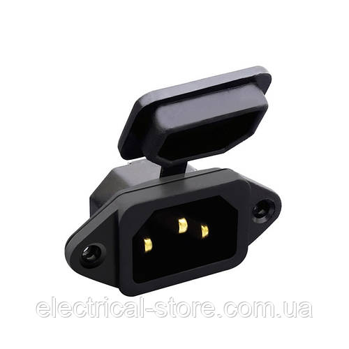 Роз'єм живлення C14 25A 250V (з гумовою кришкою) (ID#1611339815), ціна ...