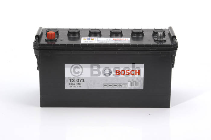 Аккумулятор 100Ah-12v BOSCH (T3071) (413x175x220),L,EN600(арт ...