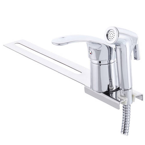 Смеситель для гигиенического душа с планкой для крепления на унитаз ...