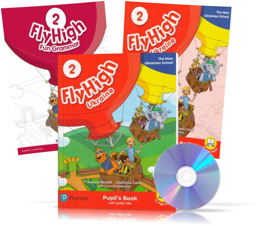 Fly High 2 UKRAINE Edition, Pupil's Book + Activity Book + CD + FUN GRAMMAR — Купить Недорого на ...