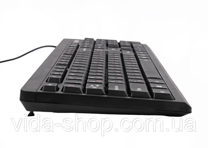 Купити Клавіатура standard, USB, rus/rus, чорна Maxxter KB-112-U - Vida-Shop, ціна 278 ₴ - Prom ...