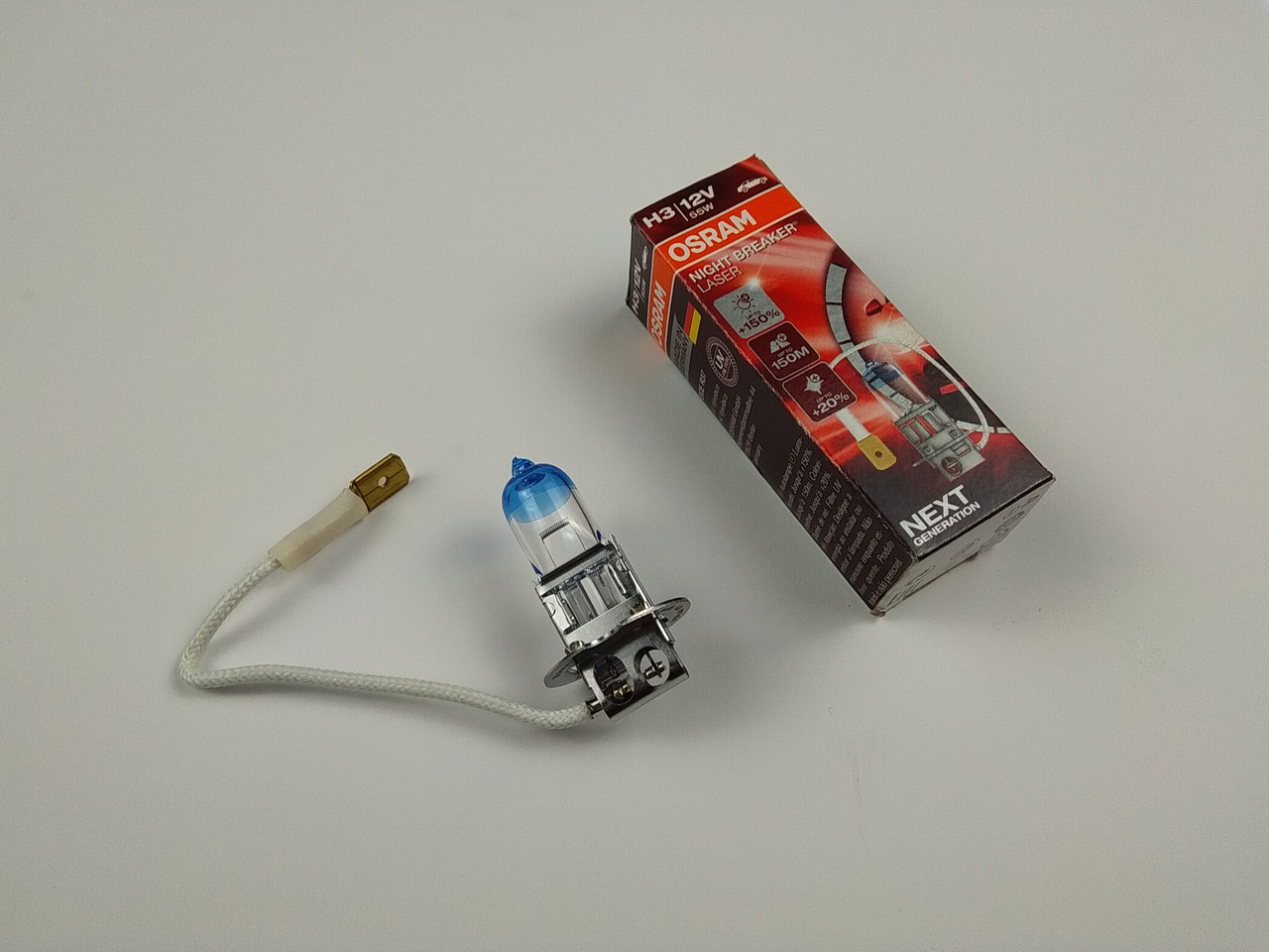 Купить Лампа OSRAM H3 12v 55w Night Breaker Laser (+ 150 %) (64151 NL ...