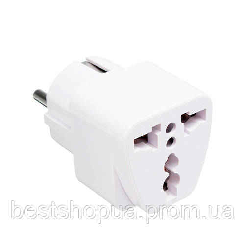 Переходник на евророзетку Voltronic тройник универсальный 20 штук в ...