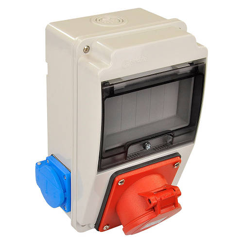 Купить Бокс для автоматических выключателей 130x220мм с розетками ...