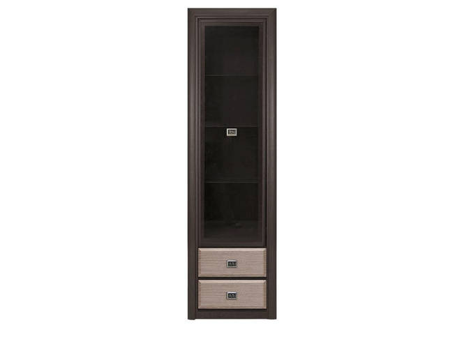 Купити Шафа-вітрина 1 дверця Коен МДФ REG1W2S Gerbor, венге магія/штрокс темний, ціна 8270 ...