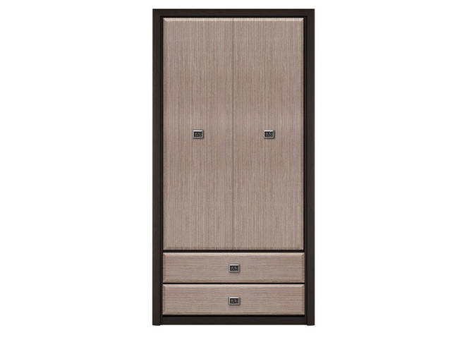 Купити Шафа платтяна в стилі модерн Коен МДФ SZF2D2S Gerbor, венге магія/штрокс темний, ціна ...