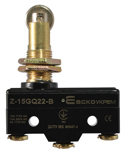 Микровыключатель концевой с роликом Z-15GQ22-B АСКО-УКРЕМ [A0050040001 ...