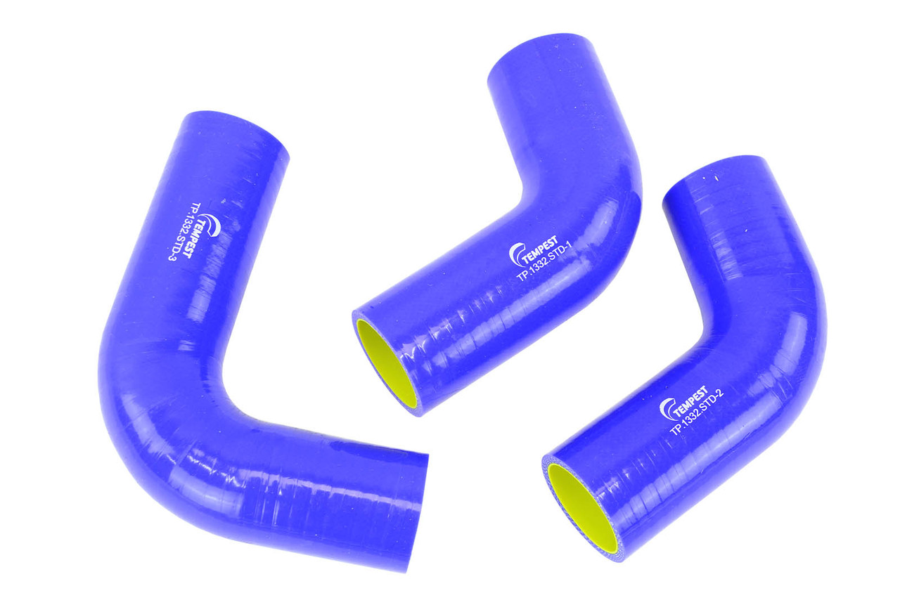 Патрубки Радиатора УАЗ 452, 469 Дв.4178 (к-кт Из 3-х Шт.) СИЛИКОН СИНИЙ (TEMPEST) TP.1332 ...