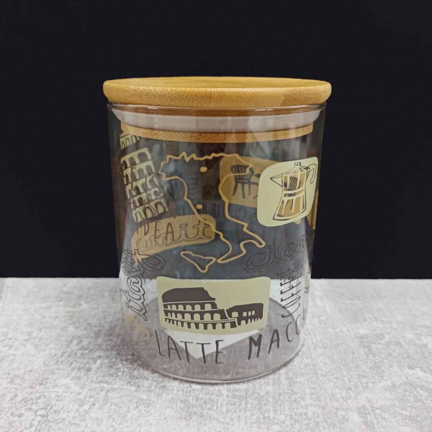 Банка скляна з бамбуковою кришкою 720 мл S&T 7029-04, ціна: 293 ...