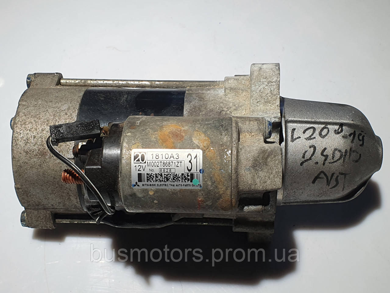 Стартер Mitsubishi L200 2.4DiD 2015- M002T86871ZT, 1810A331, цена 8000 ...