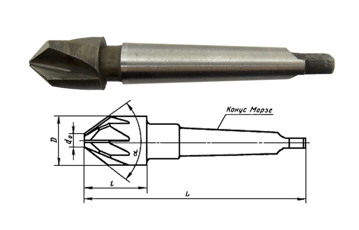 Зенківка по металу 25 мм 60 градусів Р6М5 тип 8 к/х (ID#1556422899 ...
