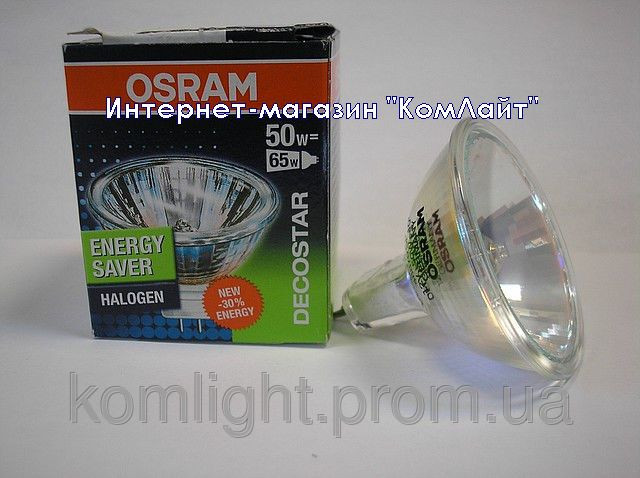 Лампа галогенная OSRAM 48870 ECO SP 50W GU5.3 12V 10грд MR16.закрытая ...