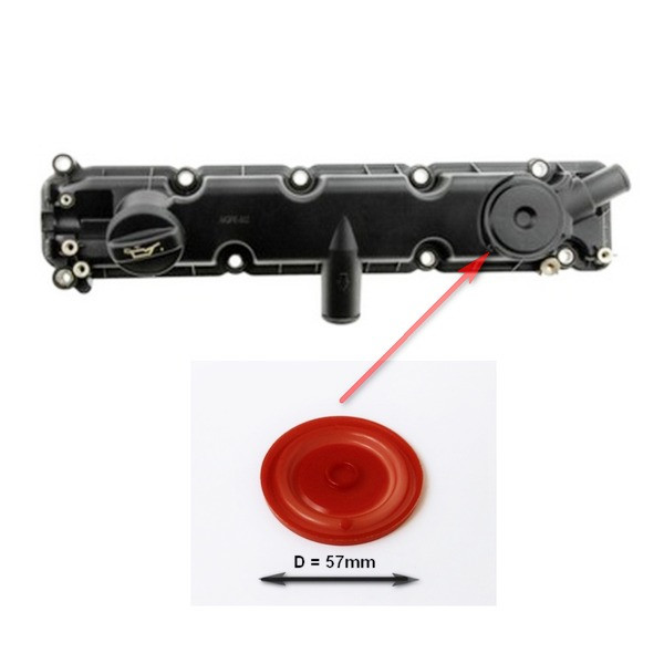 Мембрана клапанной крышки Citroen, Peugeot 1.9D / 2.0HDI 9628257080 ...