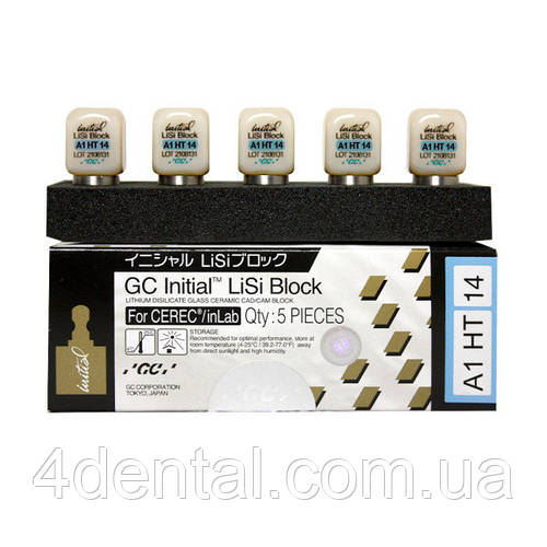 Купить Initial LiSi Block CEREC, Size 14, A1 HT 5 блоків, цена 4453 ...