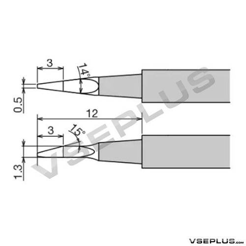 Купить Жало GOOT XST-80HRT-0.5NW, цена 2548 грн — Prom.ua (ID#1558321331)