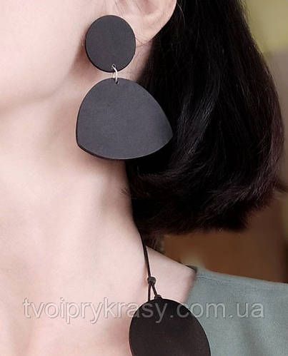 Серьги из дерева манго, цена 396 грн — Prom.ua (ID#1558854677)