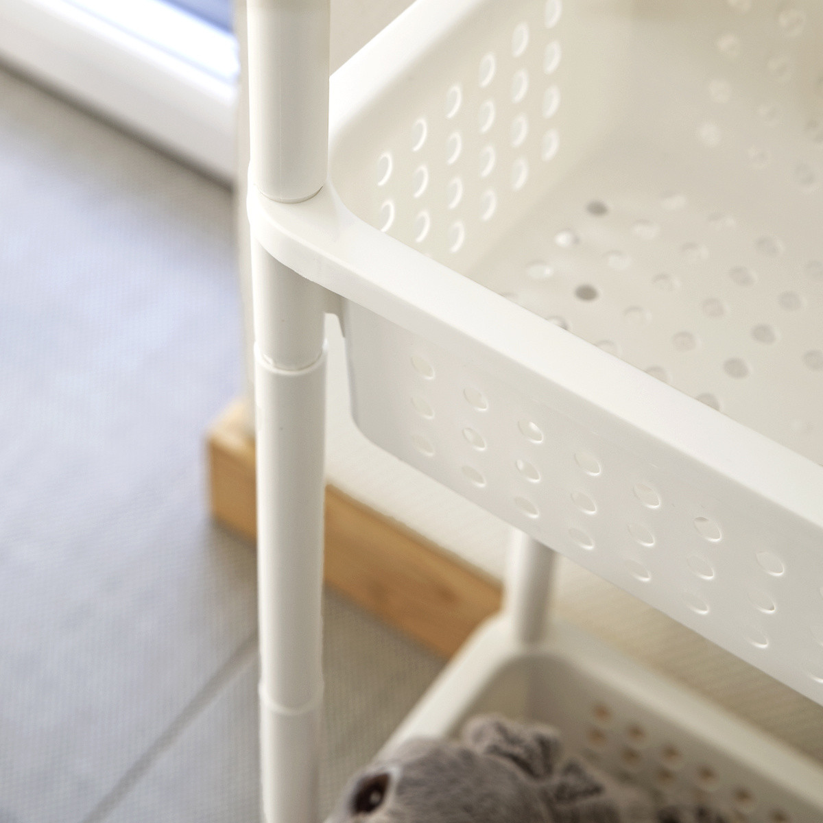 Етажерка на колесах 3 х ярусна Mvm біла Id 1559123125 цена 996 ₴ купить на Prom Ua