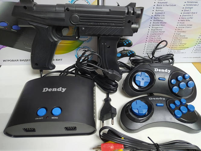 Ігрова приставка Dendy Drive 300 ігор із пістолетом 8 біт Денді Джуніор Dendi Сюбор Dendy Junior ...
