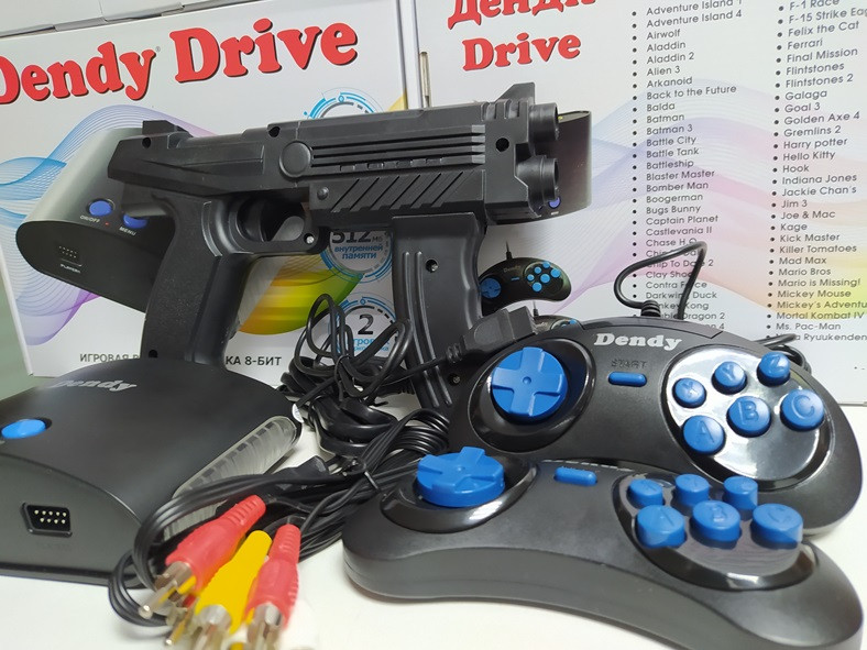 Ігрова приставка Dendy Drive 300 ігор із пістолетом 8 біт Денді Джуніор Dendi Сюбор Dendy Junior ...
