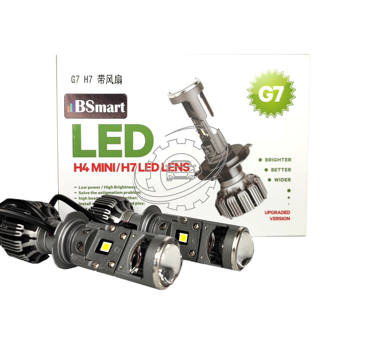 Купить Міні лінзи Bi-LED BSmart H7 цоколь 55Вт 8000/8600Lm 12В IP65 ...