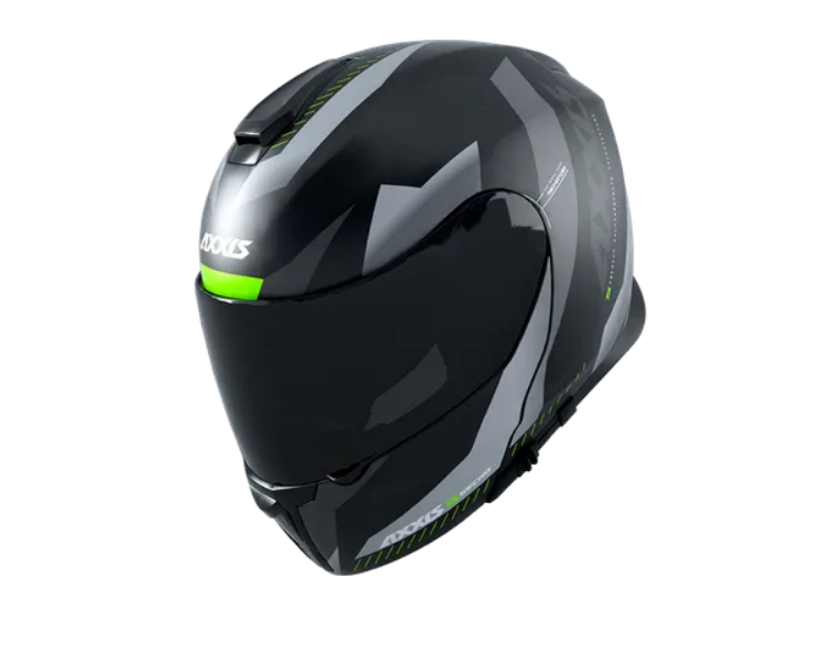 Мотошлем AXXIS GECKO SHIELD B2 Gloss Gray, цена 4050 грн — Prom.ua (ID ...