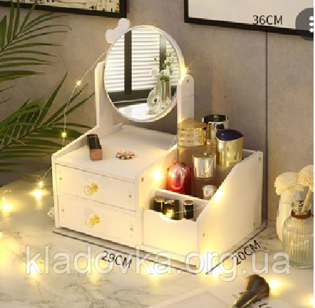 Мини-комод с зеркалом настольный для косметики, украшений, фурнитуры 29 ...