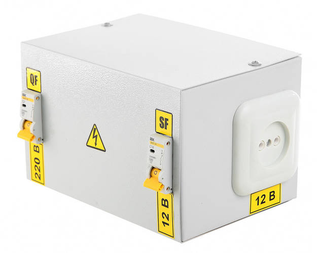Купити Понижуючий трансформатор в корпусі 220/12 вольт IP30 IEK, ціна 2151.32 грн - Prom.ua (ID ...
