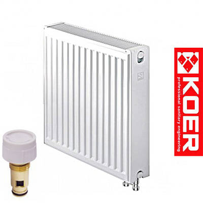 Стальные радиаторы Koer 22 тип 500*400 Турция VK (нижнее подключение) с ...