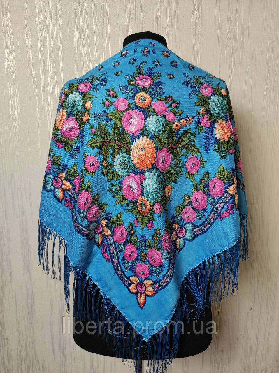 Хустка Українська Шерстяна Платок с Народным Орнаментом 95 95 См — в Категории Платки Шали