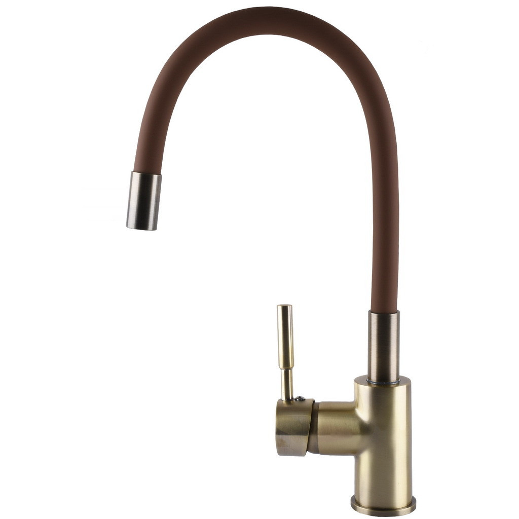 Кран для Кухни с Гибким Изливом GLOBUS LUX LAZER GLLR-0203SBR-9 ...