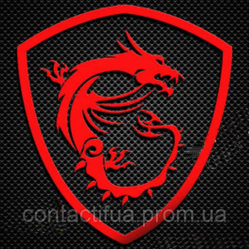 Наклейка MSI Gaming Red Sticker Metal 45x40mm, цена 49 грн — Prom.ua ...