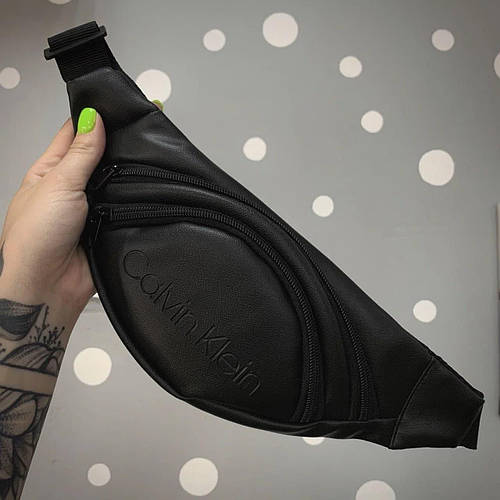 Купить Бананка кожаная Calvin Klein (Кельвин Кляйн) черная | Сумка ...
