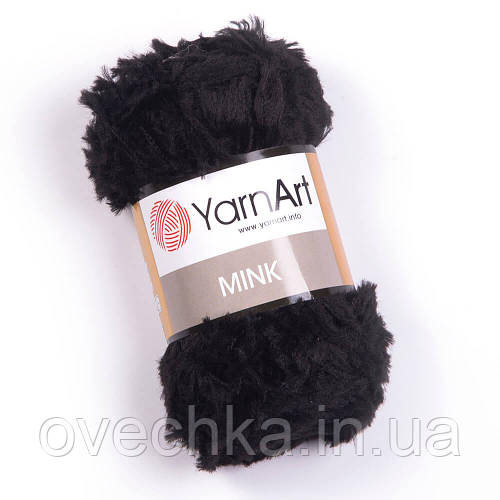 Купить YarnArt Mink (Минк) 346 черный, цена 47 ₴ — Prom.ua (ID#1565321938)