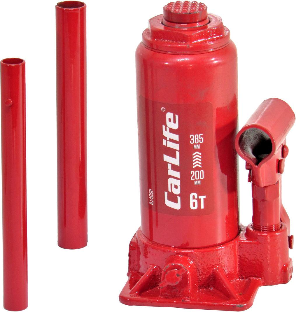 Домкрат гидравлический 6т. (CarLife) пластм. упак. (выс. под. 385мм ...