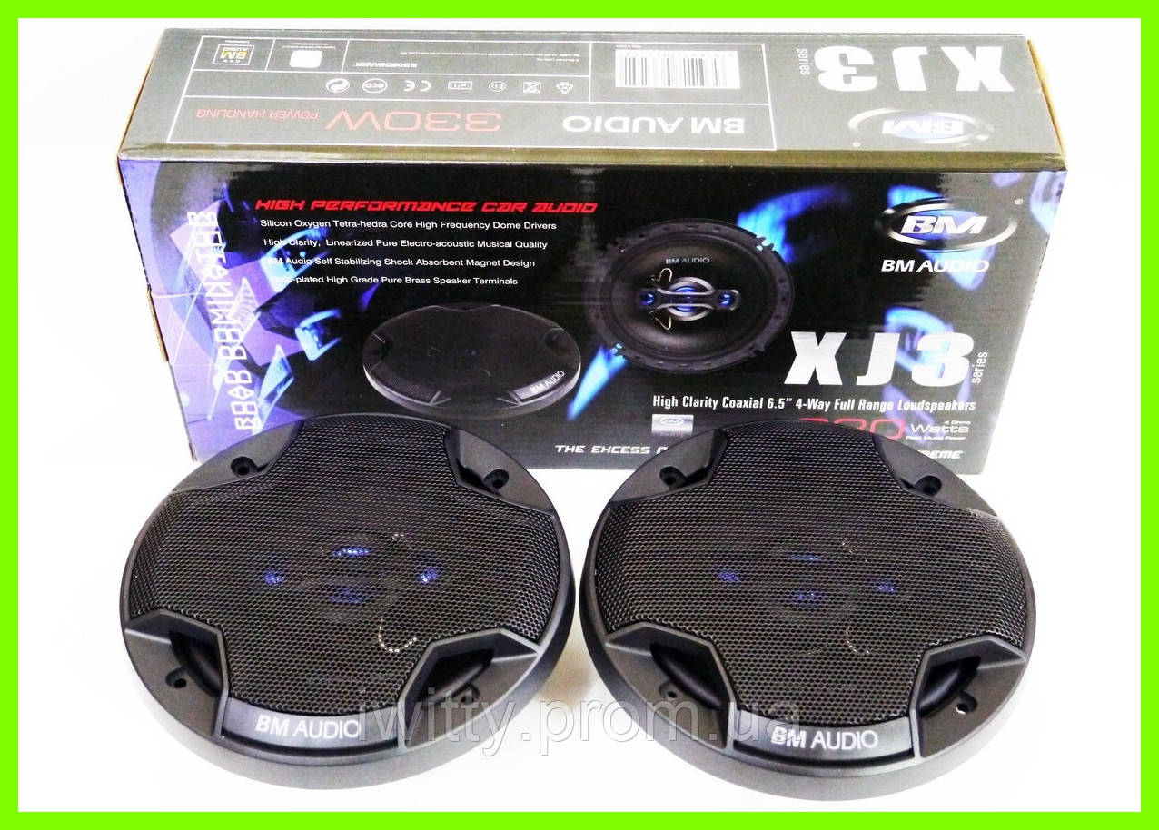 Динамики для Авто BOSCHMANN BM AUDIO XJ3-663B 16см 330W 4х Полосная ...