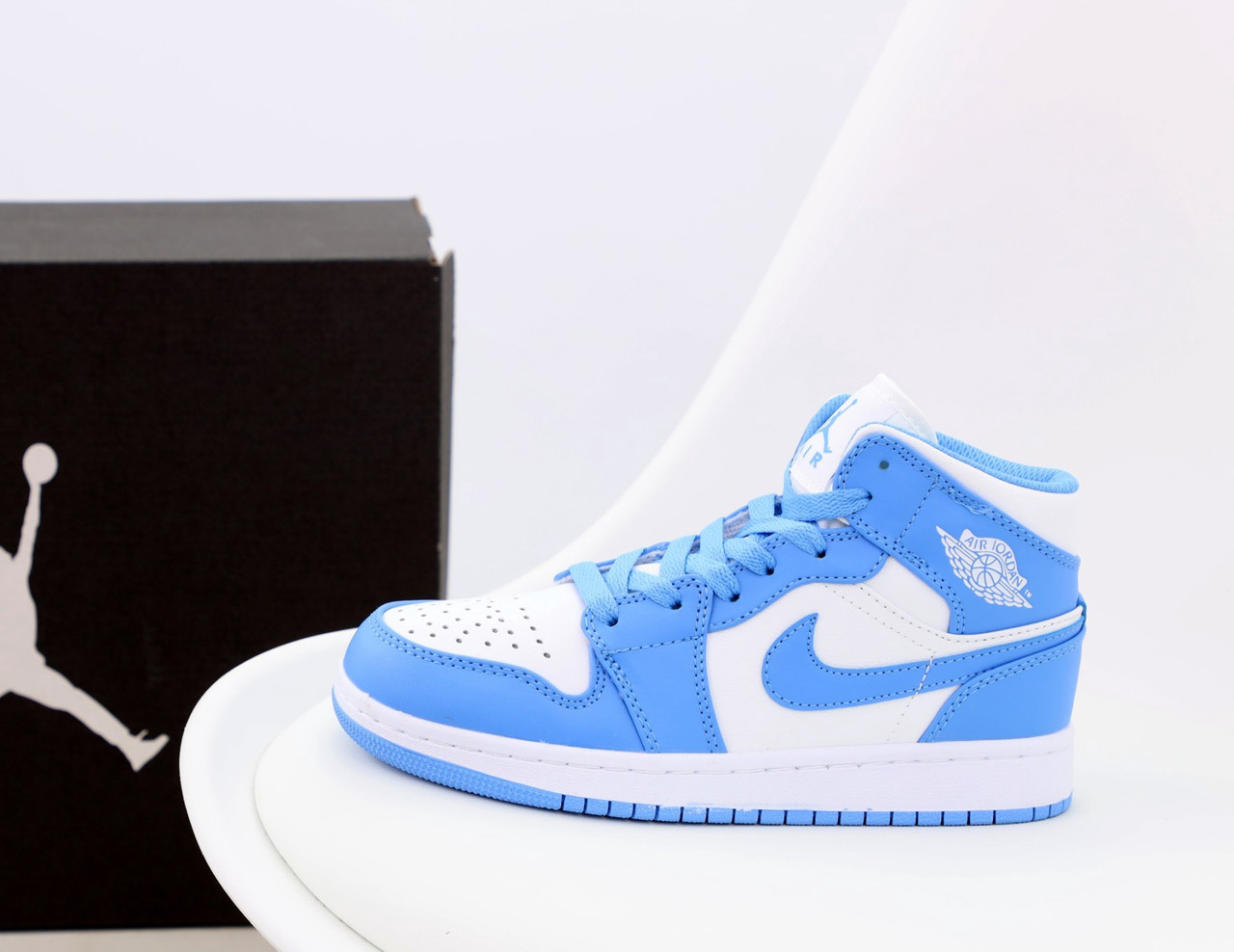 Кроссовки подростковые Nike Air Jordan голубые, Найк Джордан ...
