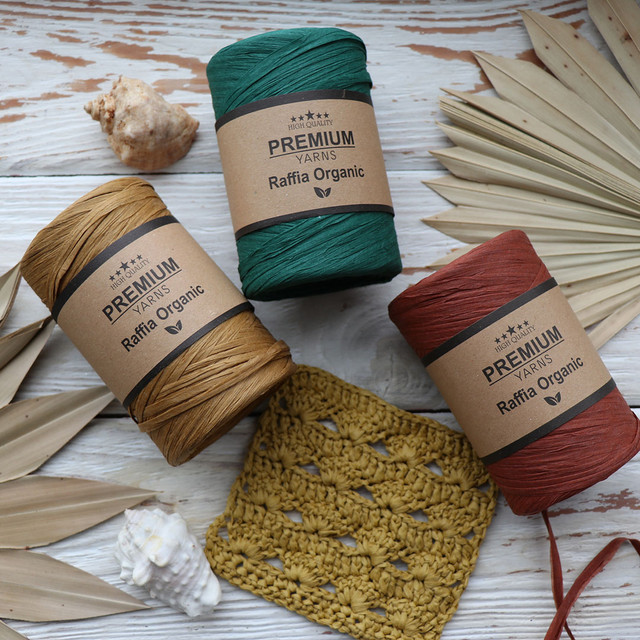 Premium Yarns Raffia Organic / Раффія Органік Рафія з волокон авокадо ...