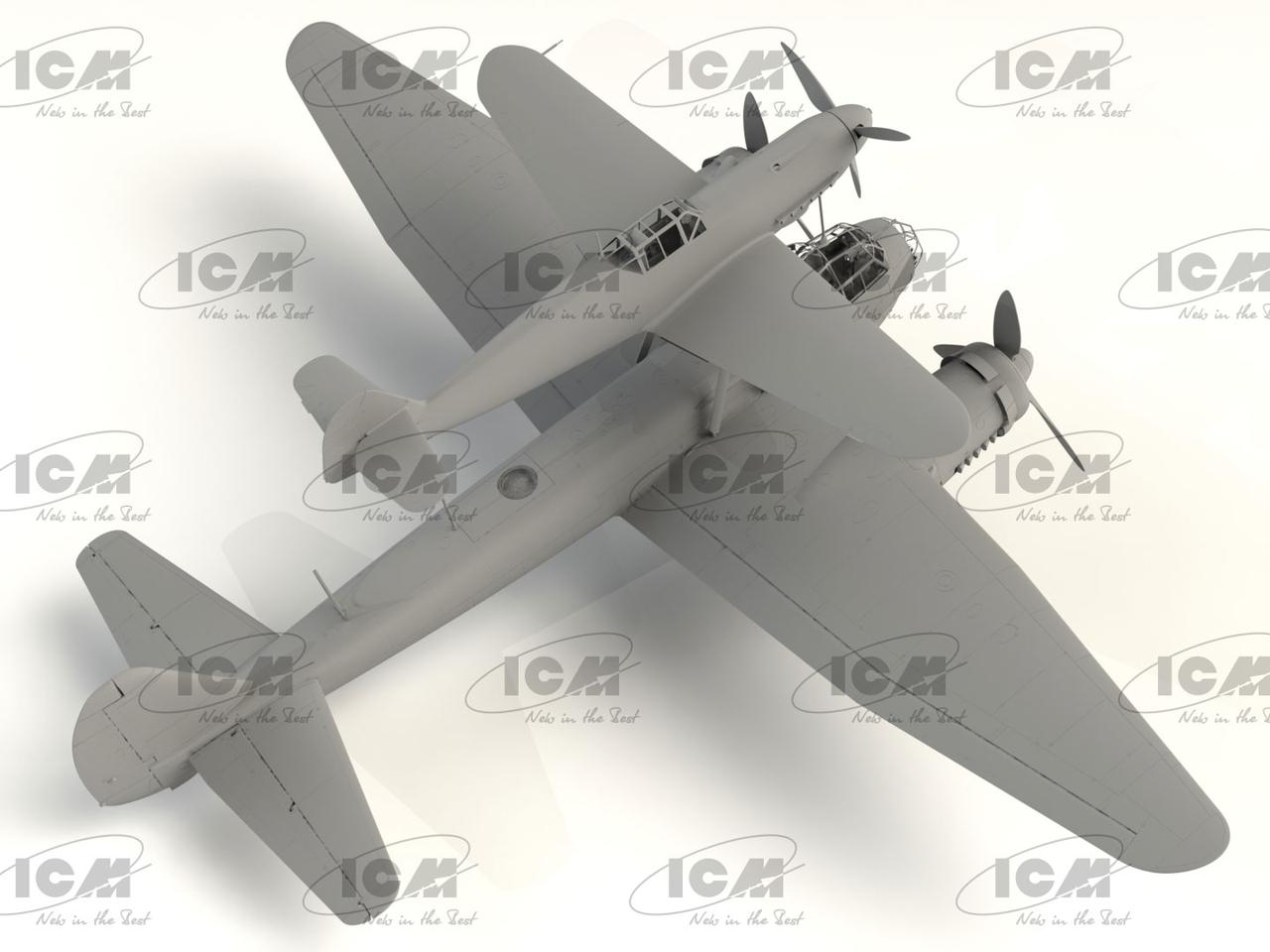 Mistel S1, модель немецкого учебного авиационного комплекса. 1/48 ICM ...