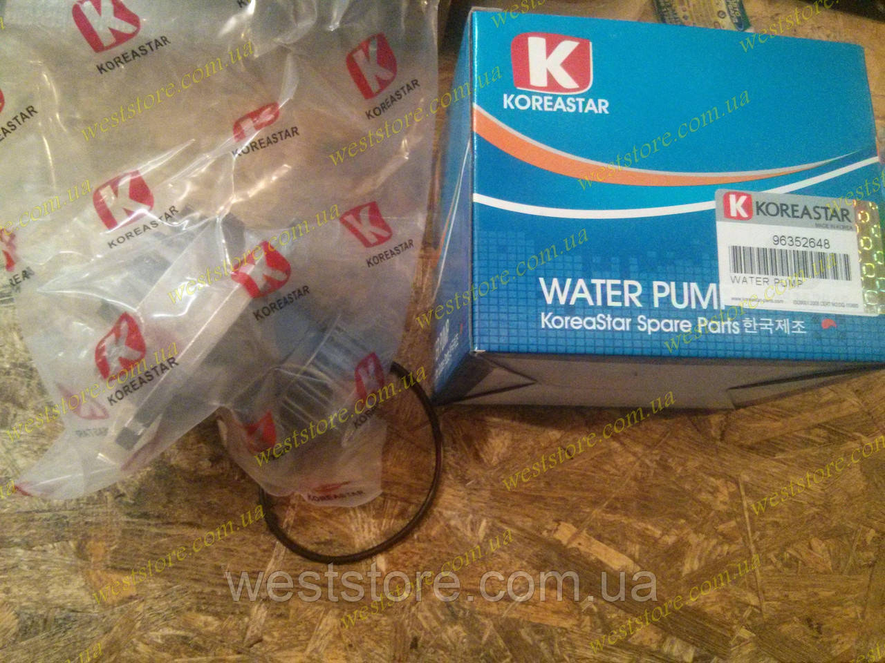 Насос водяной (помпа) Ланос Авео Lanos 1,5 Aveo Nexia (8кл) KOREASTAR ...