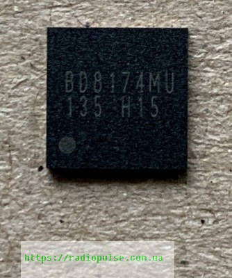 Мікросхема BD8174MU ( BD8174MUV , BD8174MUV-E2 ) , QFN (ID#1342593334), ціна: 165.88 ₴, купити ...