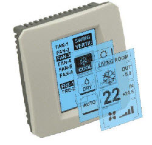 Настенный Проводной Контроллер с Сенсорным Экраном Daikin KBRC01A для ...