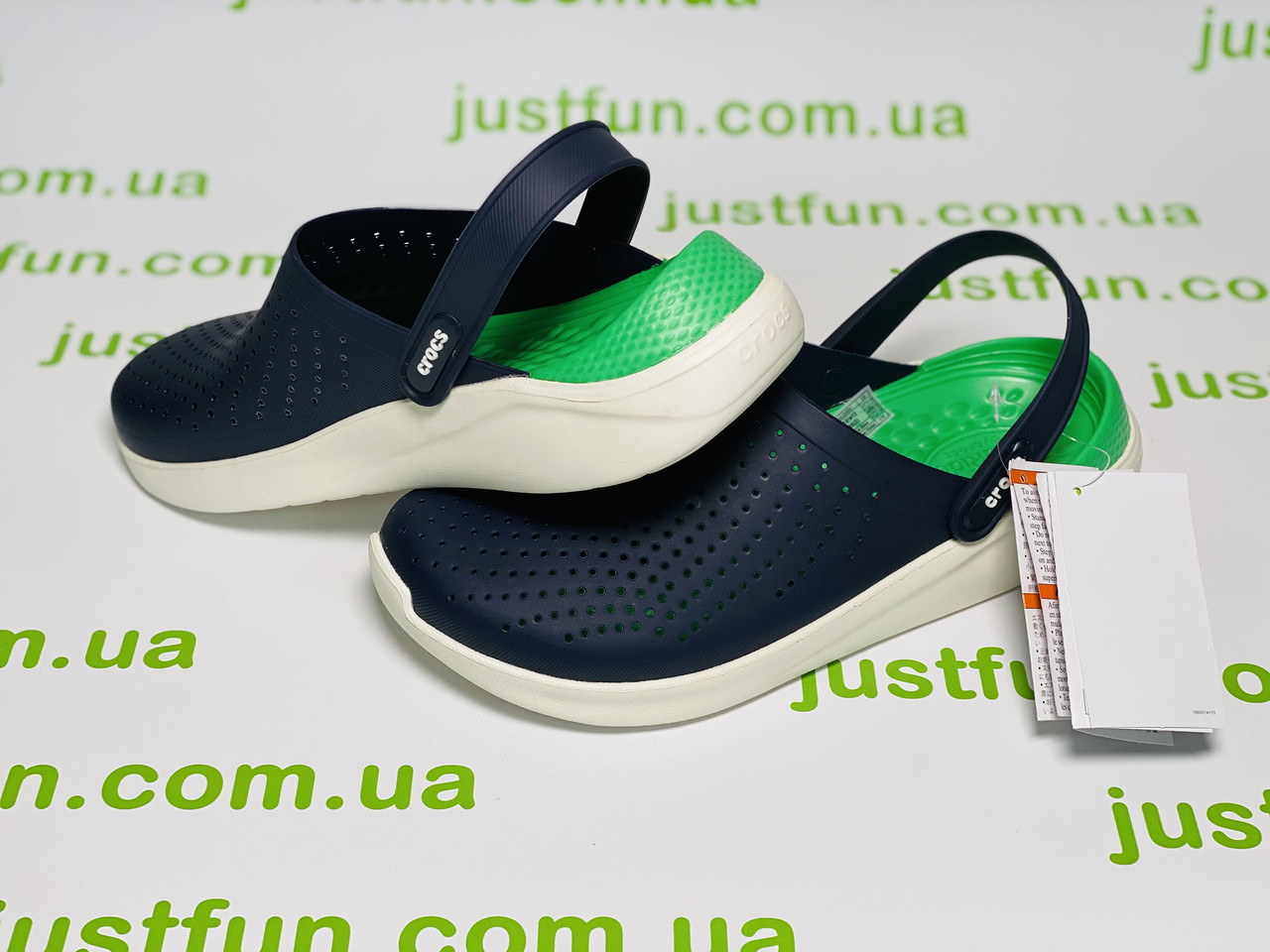 Купить Crocs LiteRide Clog Navy Green синие мужские кроксы 44, цена ...
