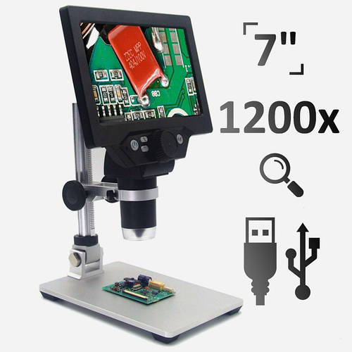 Купити Мікроскоп цифровий з 7" дюймовим LCD екраном і підсвічуванням ...