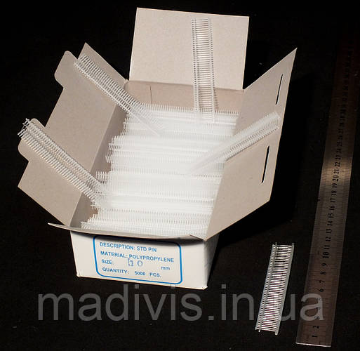 Волосінь STD PIN, 10 мм. 5000 шт. (Біркатримачі) до биркового пістолета ...
