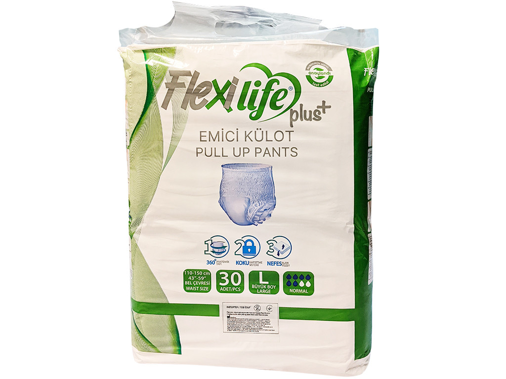 Подгузники-трусики для взрослых Flexi Life Plus размер L (110-150 см ...
