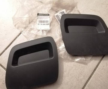 Заглушки бампера переднего (черная) Renault Duster 2 (2018-...) Рено ...