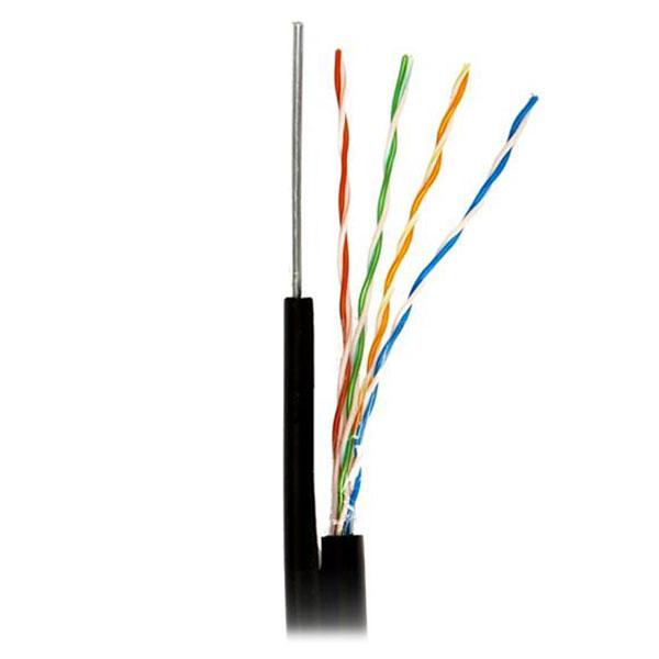 Кабель Atcom Standard 10700 Cat 5e Utp 0 50mm Cca 305м для Внешней Прокладки с Тросом 1 2мм