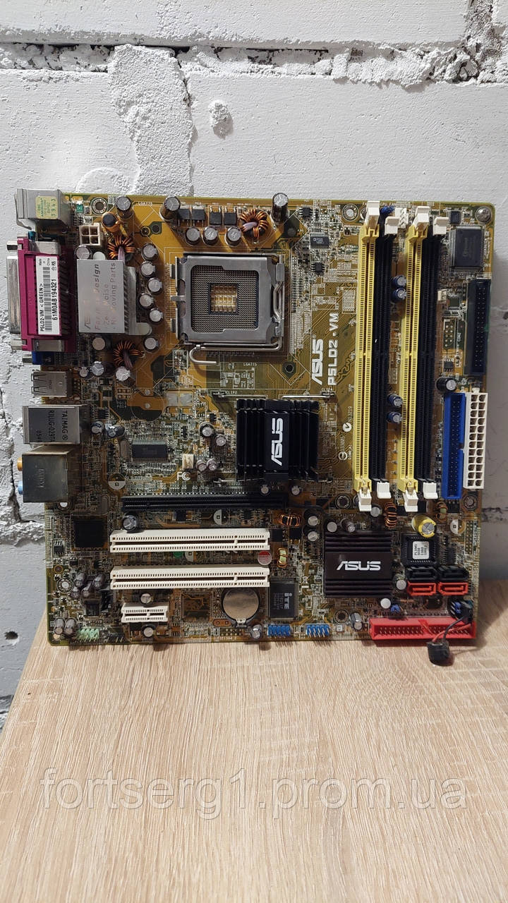 Материнская Плата ASUS P5LD2-VM Socket LGA775 MicroATX 4x DDR2.rev.1 ...